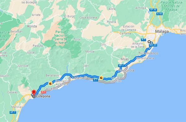 How to get to Estepona, Malaga to Estepona