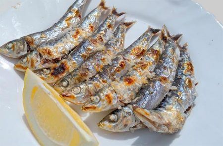 Espetos the best way to eat sardines, Malaga sardines Skewers