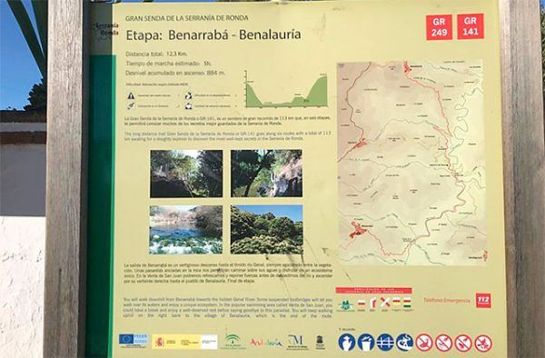 GR 141 Greenway or Gran Senda de la Serranía de Ronda