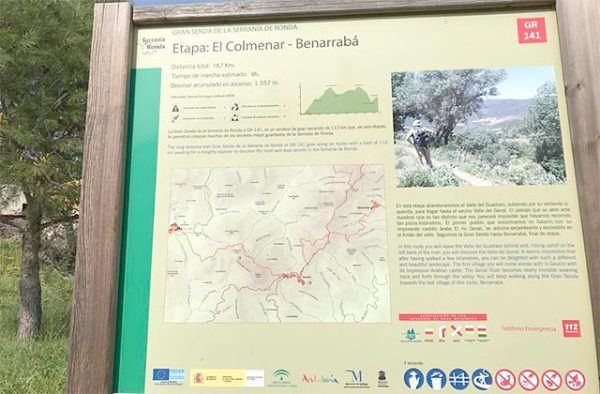 GR 141 Greenway or Gran Senda de la Serranía de Ronda
